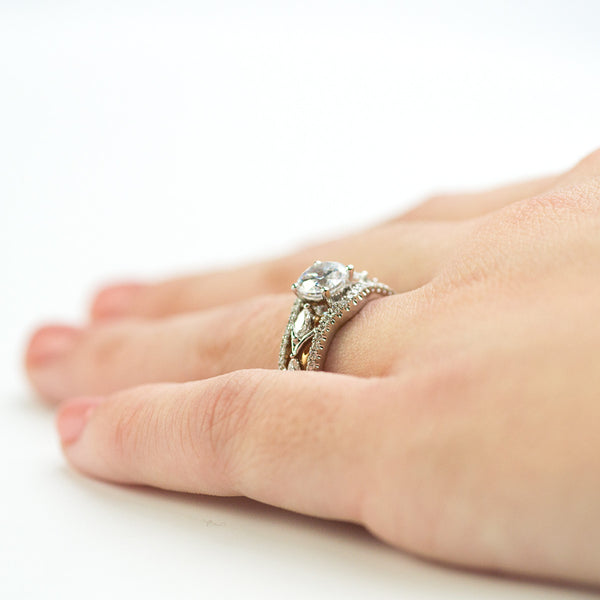 Open Shank Diamond Engagement Ring Mounting from Zeghani by Simon G ...